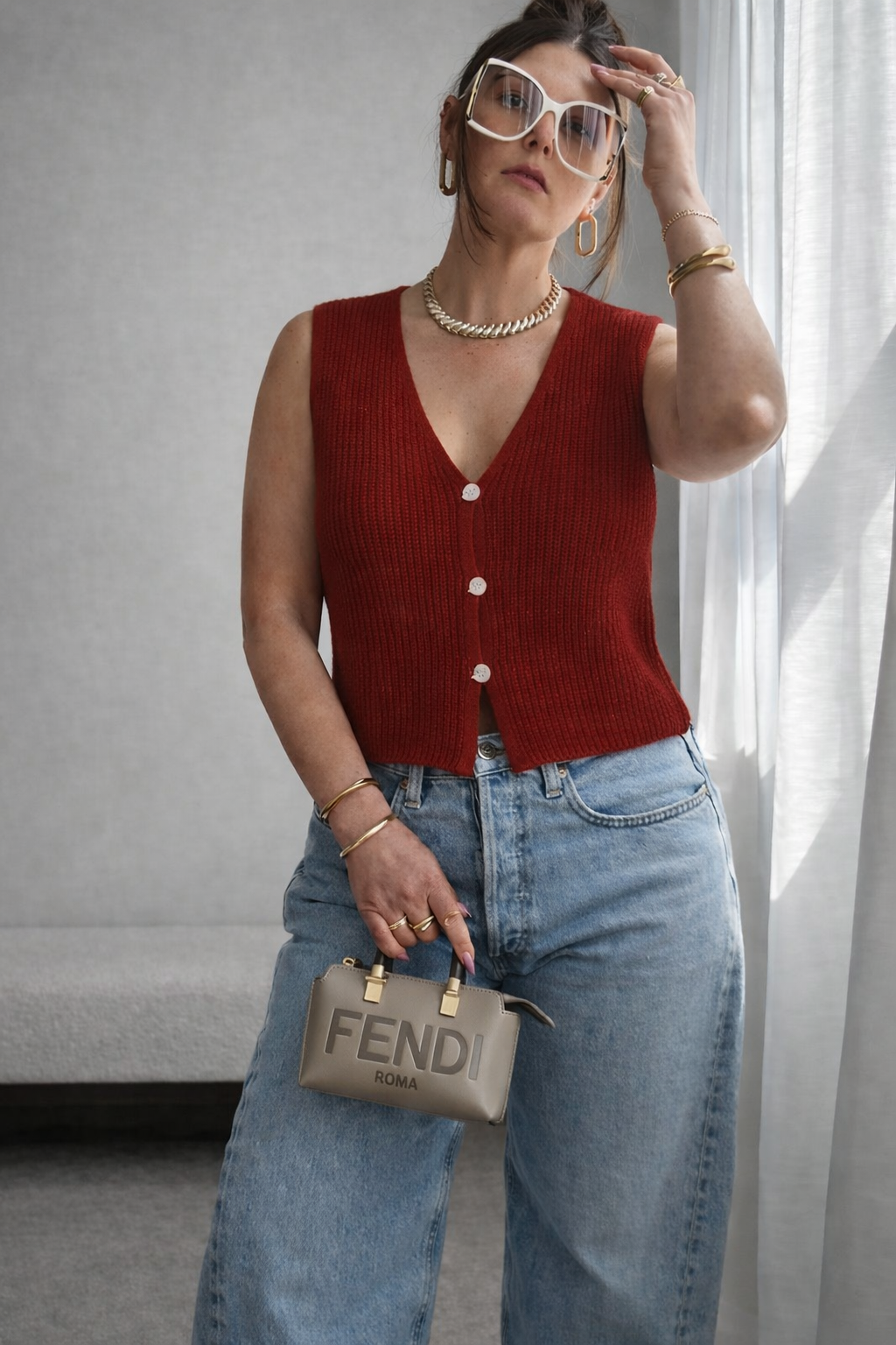 CHALECO TEJIDO CON BOTONES ROMANTIC | Boom Curvy Girl